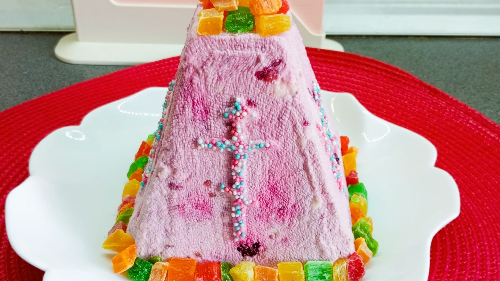 Ежевично-малиновая ПАСХА/простой рецепт