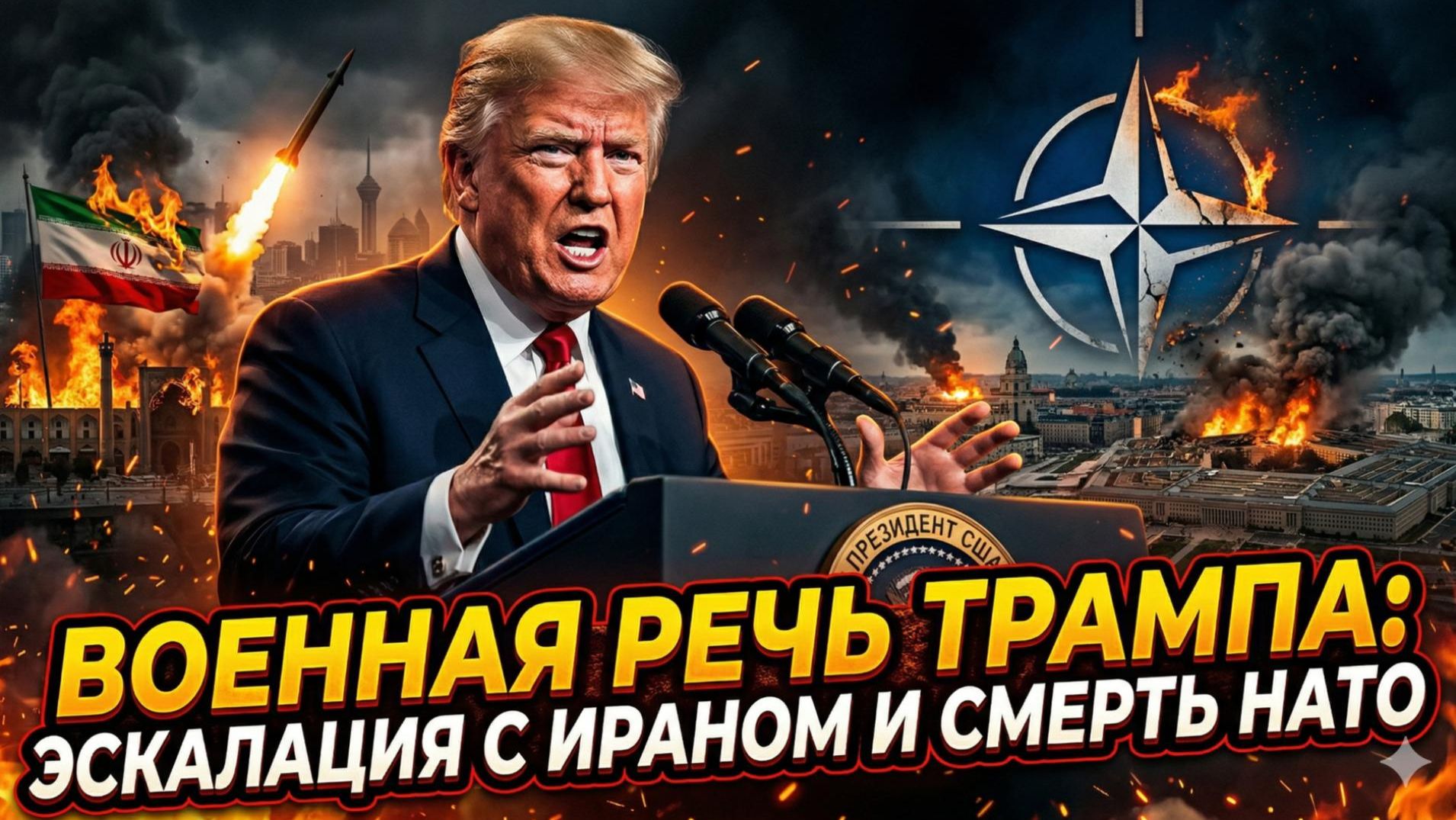 💥 Дэниел Дэвис | Речь Трампа - объявление войны Ирану и некролог НАТО