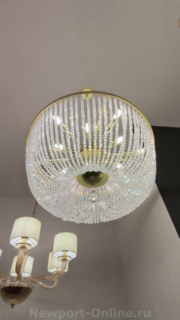 Люстра NEWPORT 8320/60 C mat.gold