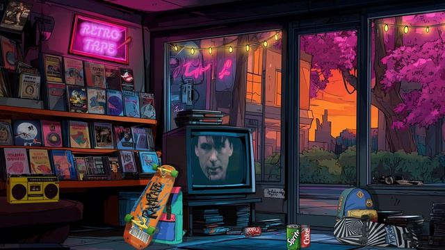 Teenage Room Movie Night 🍿 Retro Films & Synthwave Vibes