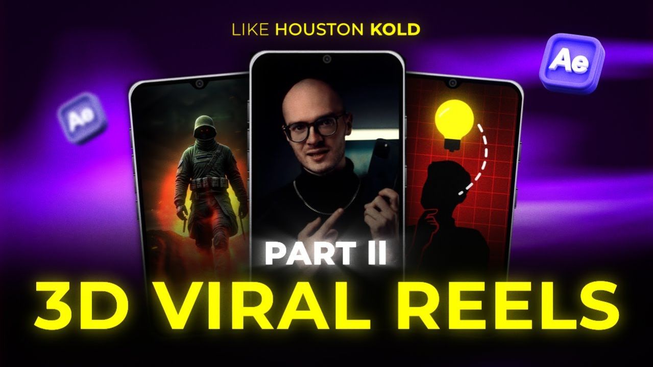 How to EDIT LIKE Houston Kold ｜ Creating 3D VIRAL Instagram REELS (Full Process) Parte 2