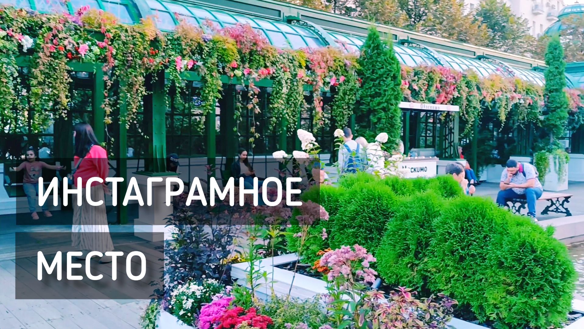 Инстаграмное место в Москве 🌸 Московские Сезоны. Фонтан и цветы / Flowers #москва #московскиесезоны