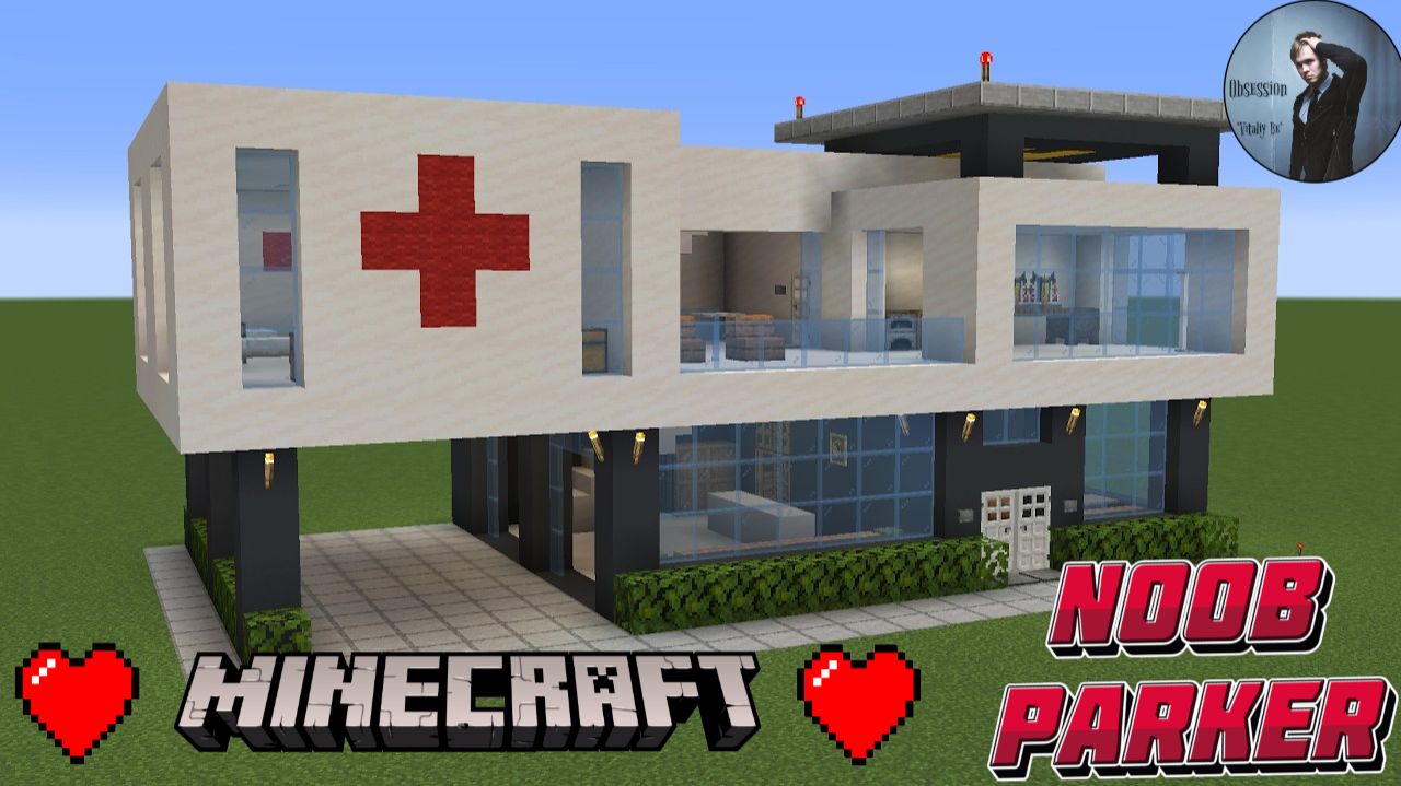 Майнкрафт - Как построить больницу. Minecraft.