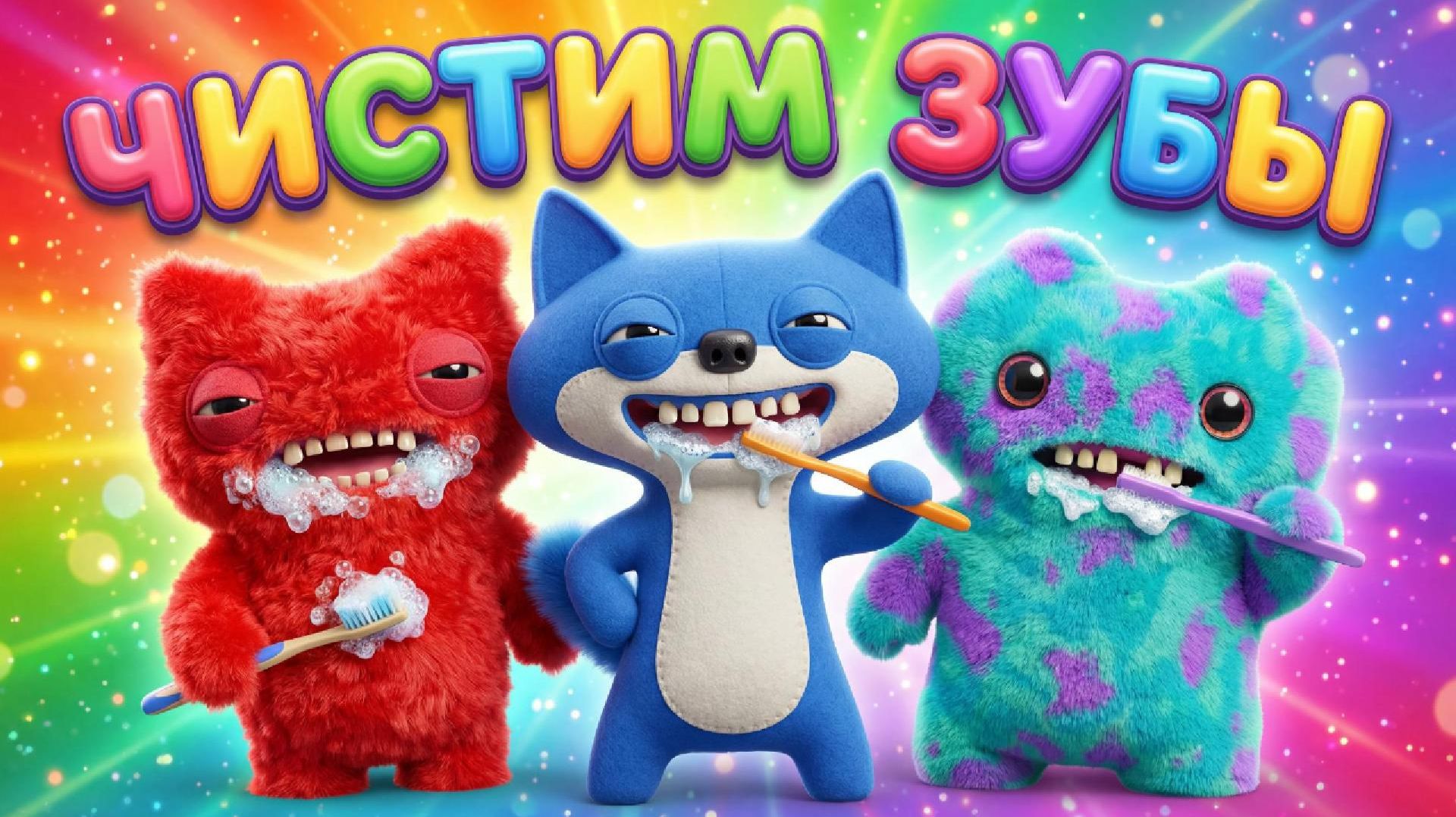 ЧИСТИМ ЗУБЫ 🪥 МУЛЬТИК ДЛЯ ДЕТЕЙ