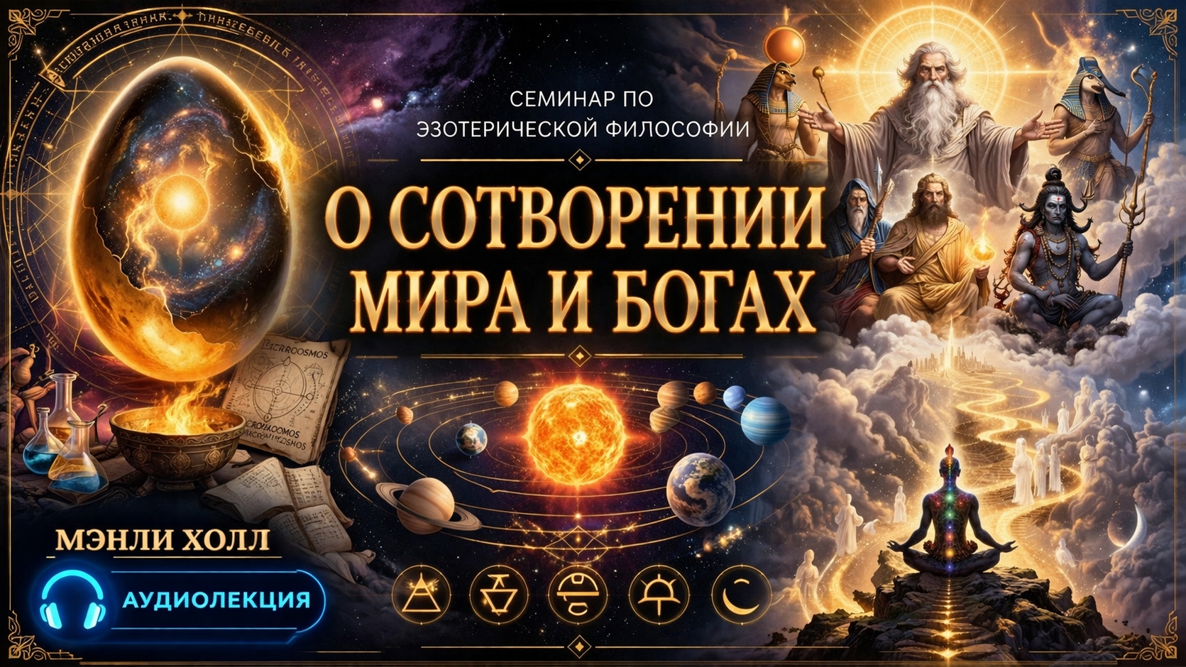 138. О сотворении Мира и Богах | ЛЕКЦИЯ #1 | Семинар по эзотерической философии | Мэнли Палмер Холл