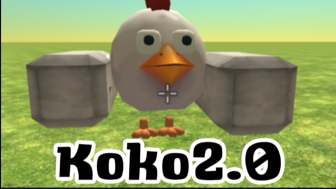 Костюм для Koko2.0 сделан, в Chicken gun 😎