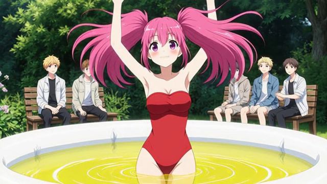 Купание девчонки перед успешными геймерами