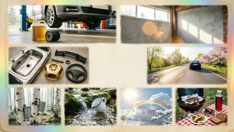 Гараж, лес, дорога и радуга хроника одной весенней недели