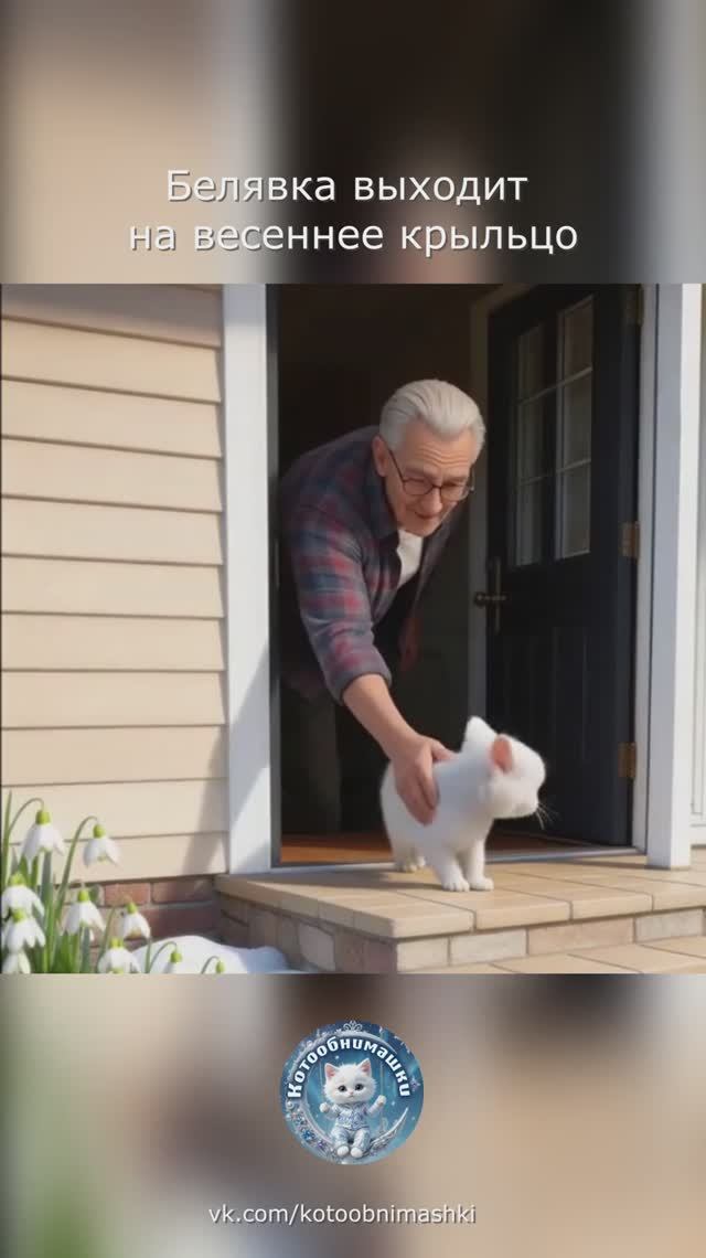 10. Белявка выходит на весеннее крыльцо