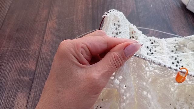 АЖУРНЫЙ УЗОР ,, КОЛОСОК,, СПИЦАМИ , попетельный МК