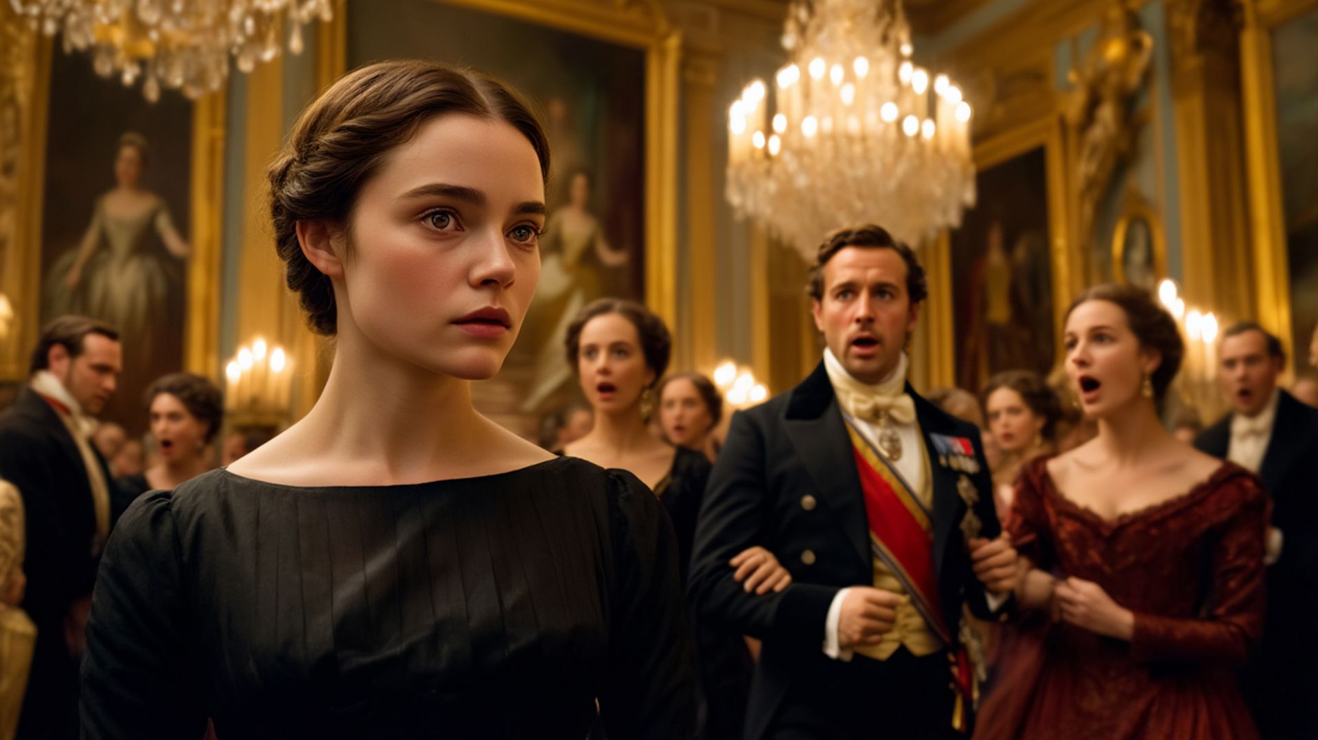 Она вошла в зал в чёрном платье — и свела с ума будущего короля