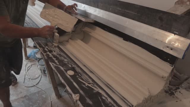 Изготовление лепнины в ванную комнату. #Ремонт#new #diy #топ