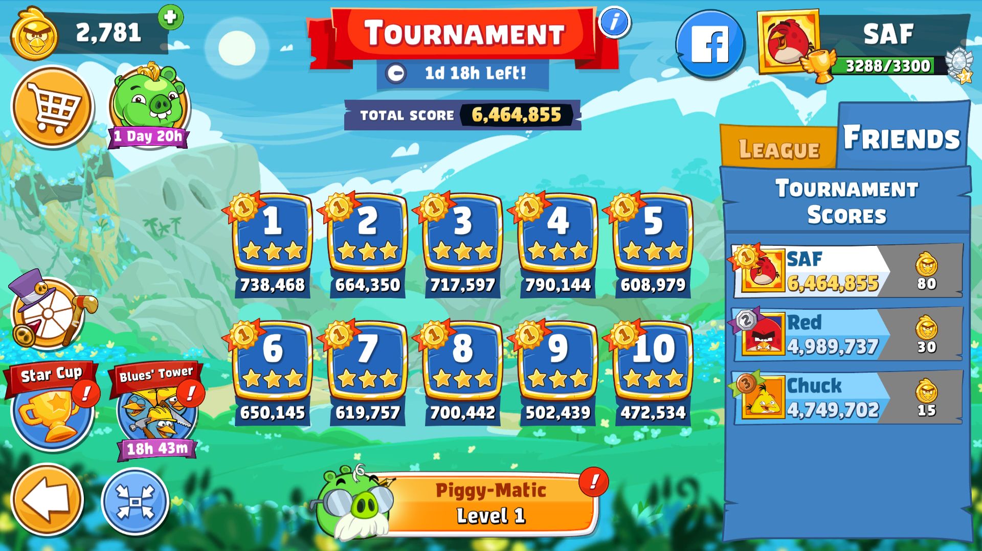 Angry Birds Friends. Турнир (06.04.2026). Все уровни 3 звезды. Прохождение от SAFa.