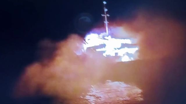 Появились кадры крушения сухогруза в Азовском море из-за атаки украинского беспилотника