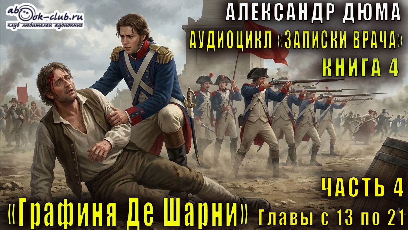 Александр Дюма "Записки врача" книга 4 "Графиня Де Шарни" часть 4 главы с 13 по 21