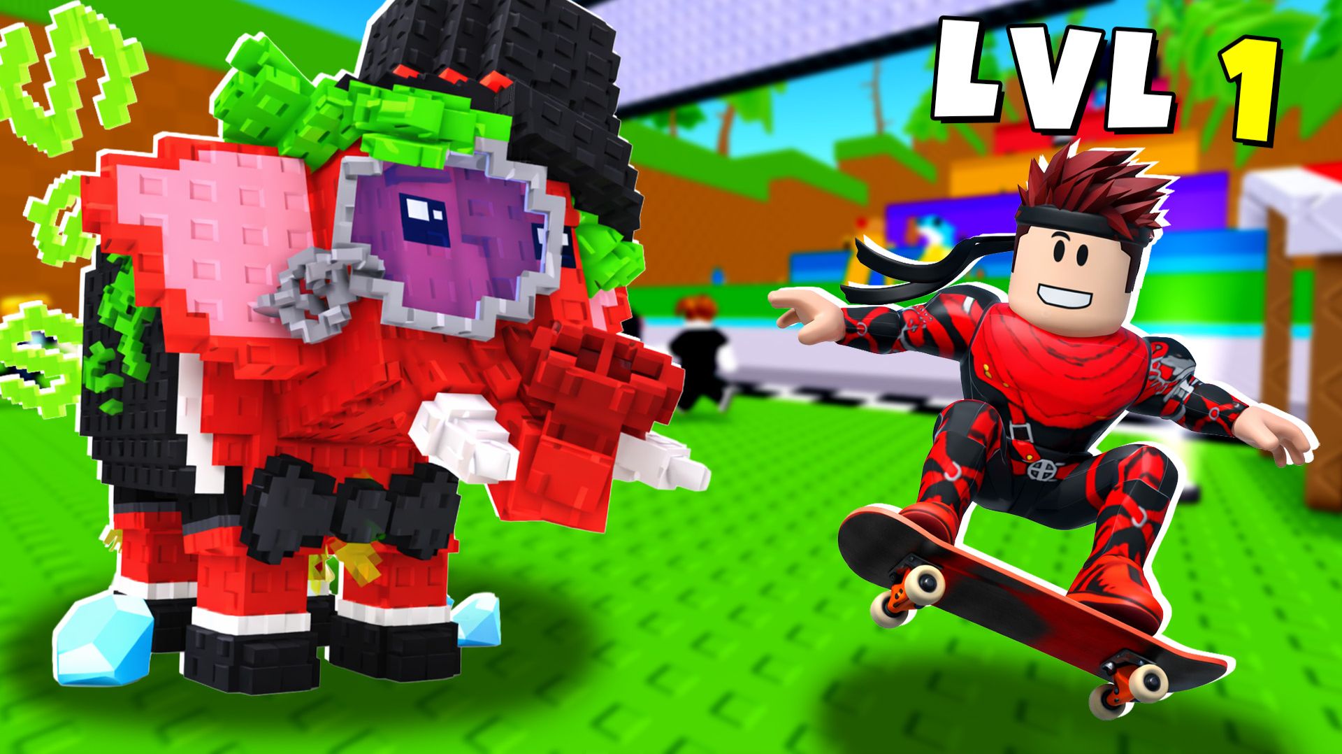 НАЧИНАЮ КАК НУБ НО С ДОНАТСКИМ БРЕЙНРОТОМ В Skateboard for Brainrots РОБЛОКС !