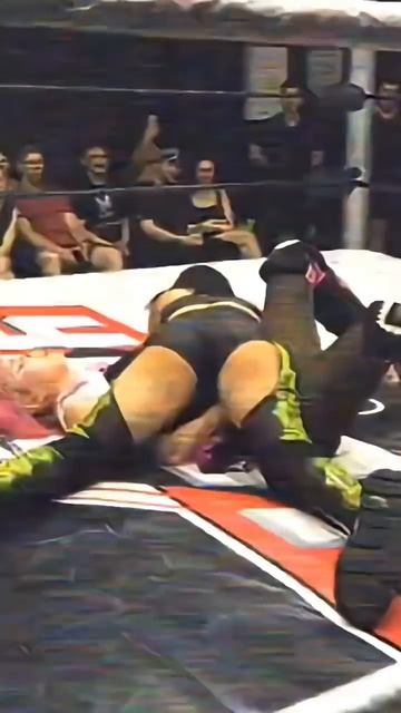 She looked up — and saw the sky fall. #Moonsault #WrestlingFinish