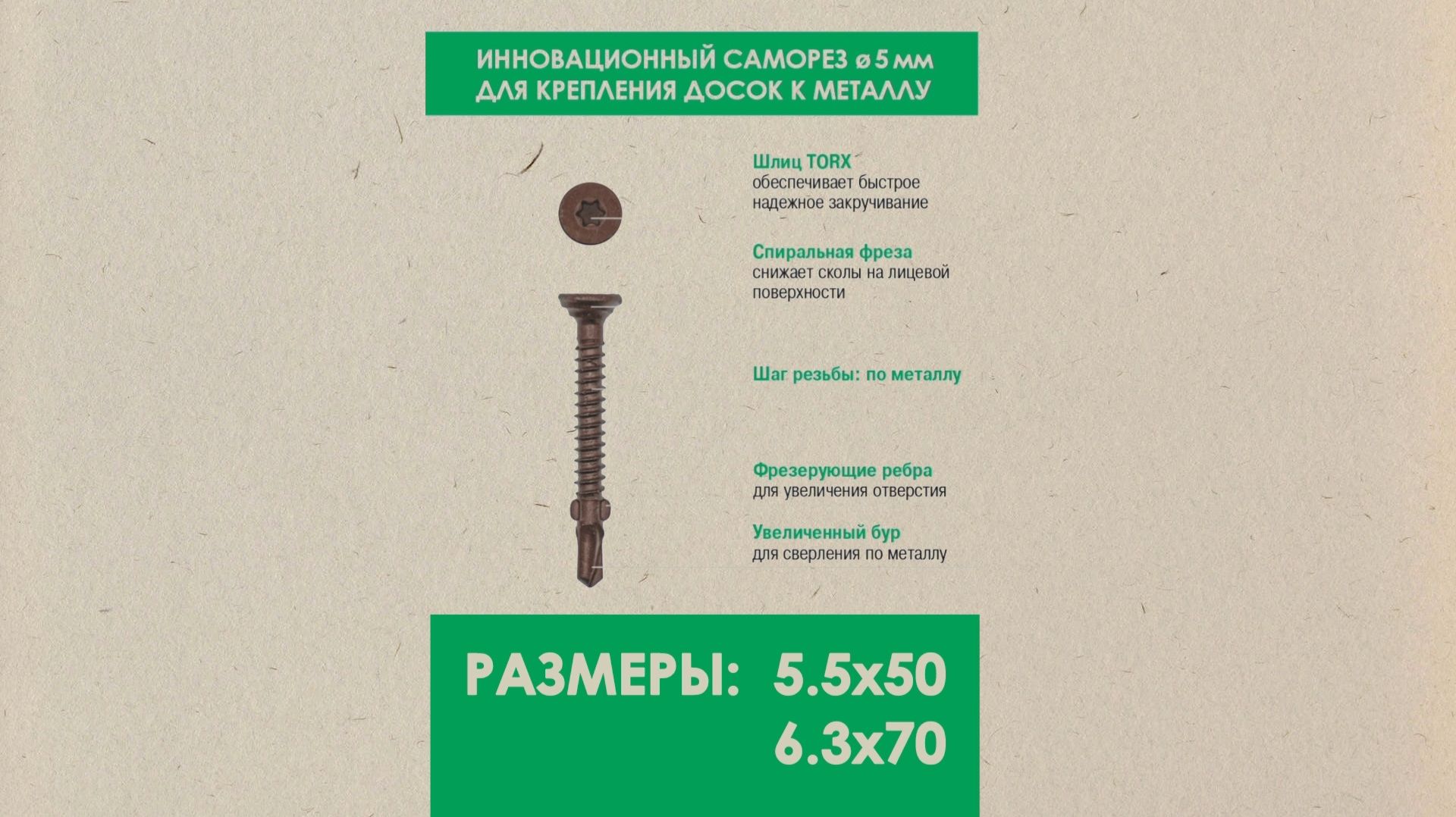 Саморез дерево-металл/ флюгель от компании Гвоздэк