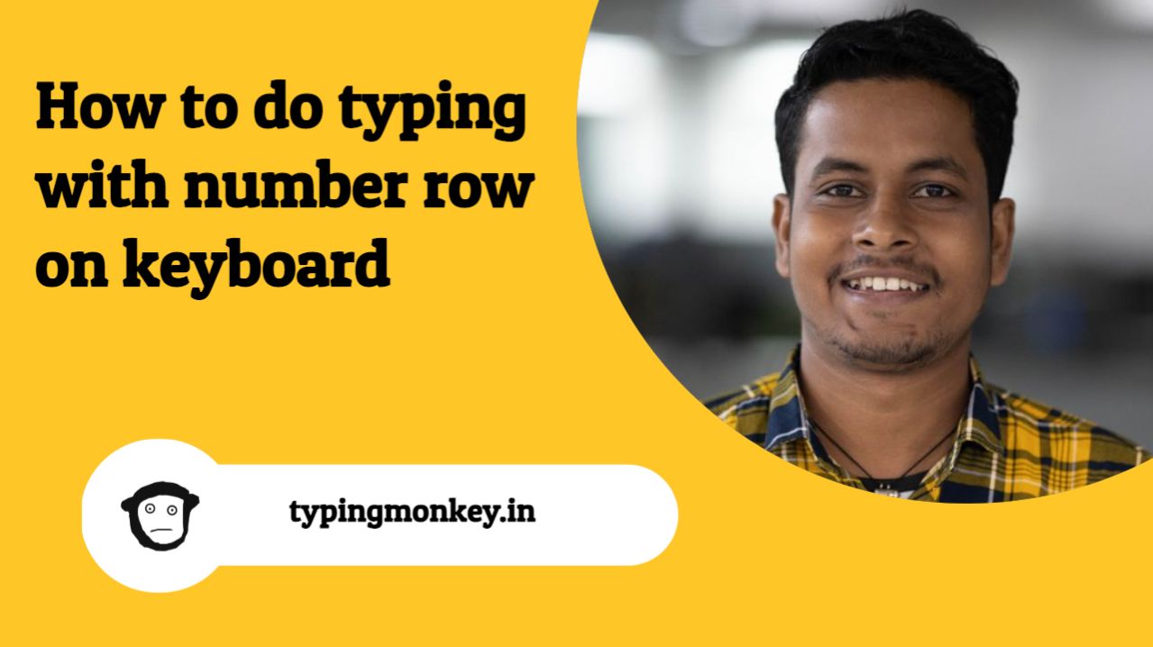 how to do the typing with number row