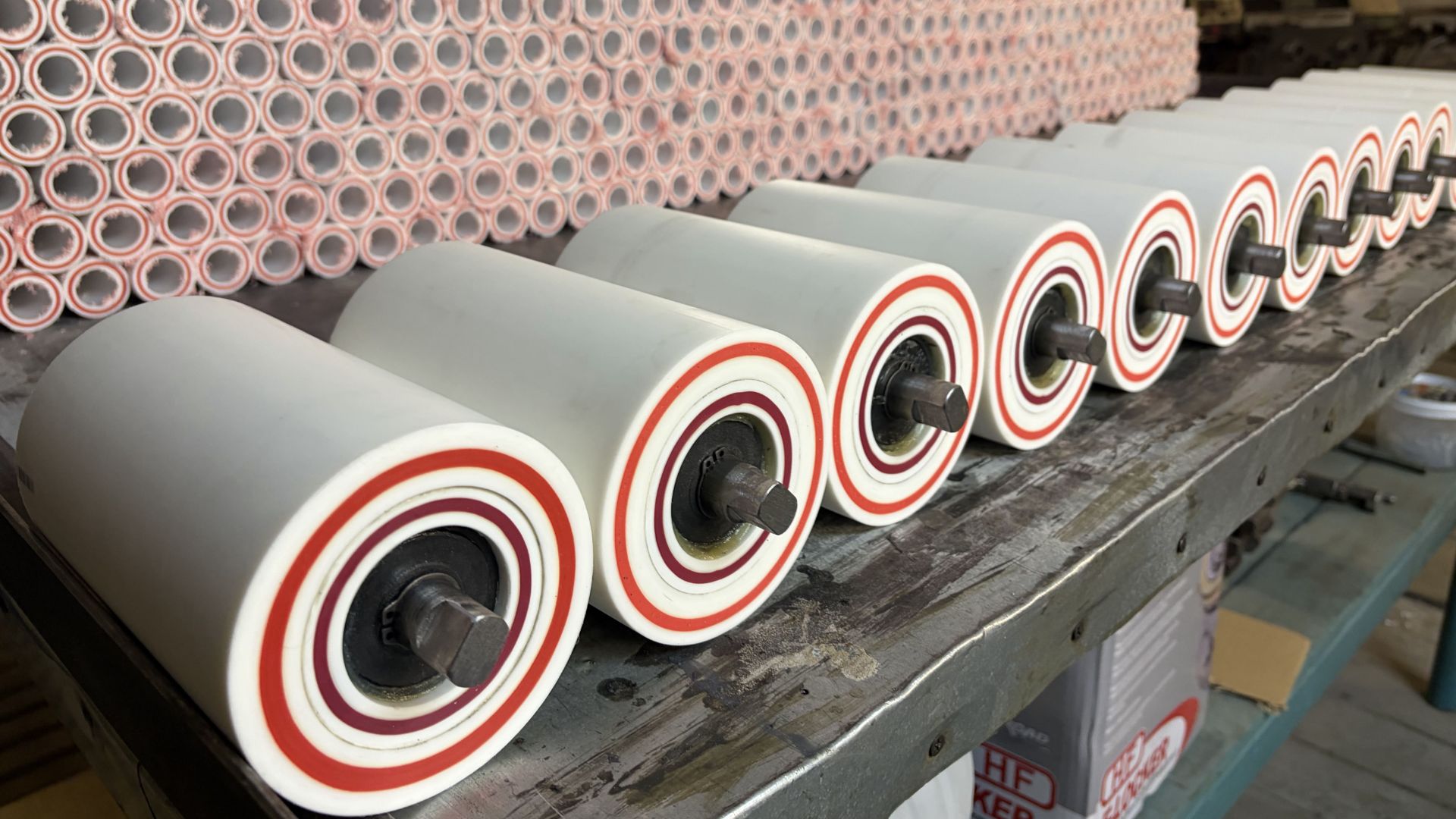 Полипропиленовые ролики ⌀90, 110 мм с лабиринтными