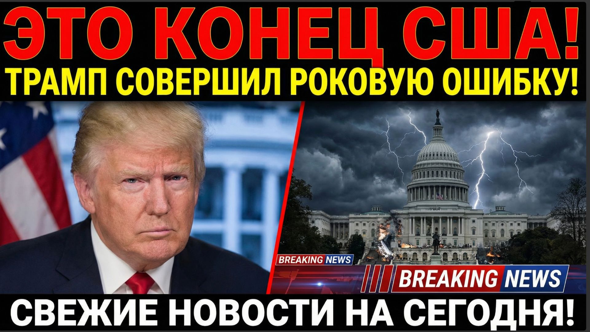 ЭТО КОНЕЦ США! ТРАМП СОВЕРШИЛ РОКОВУЮ ОШИБКУ! СВЕЖИЕ НОВОСТИ НА СЕГОДНЯ!
