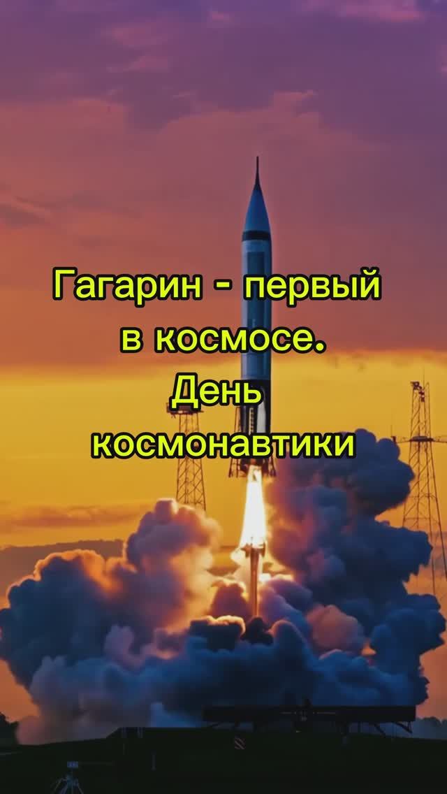 Гагарин - первый в космосе. День космонавтики ...
