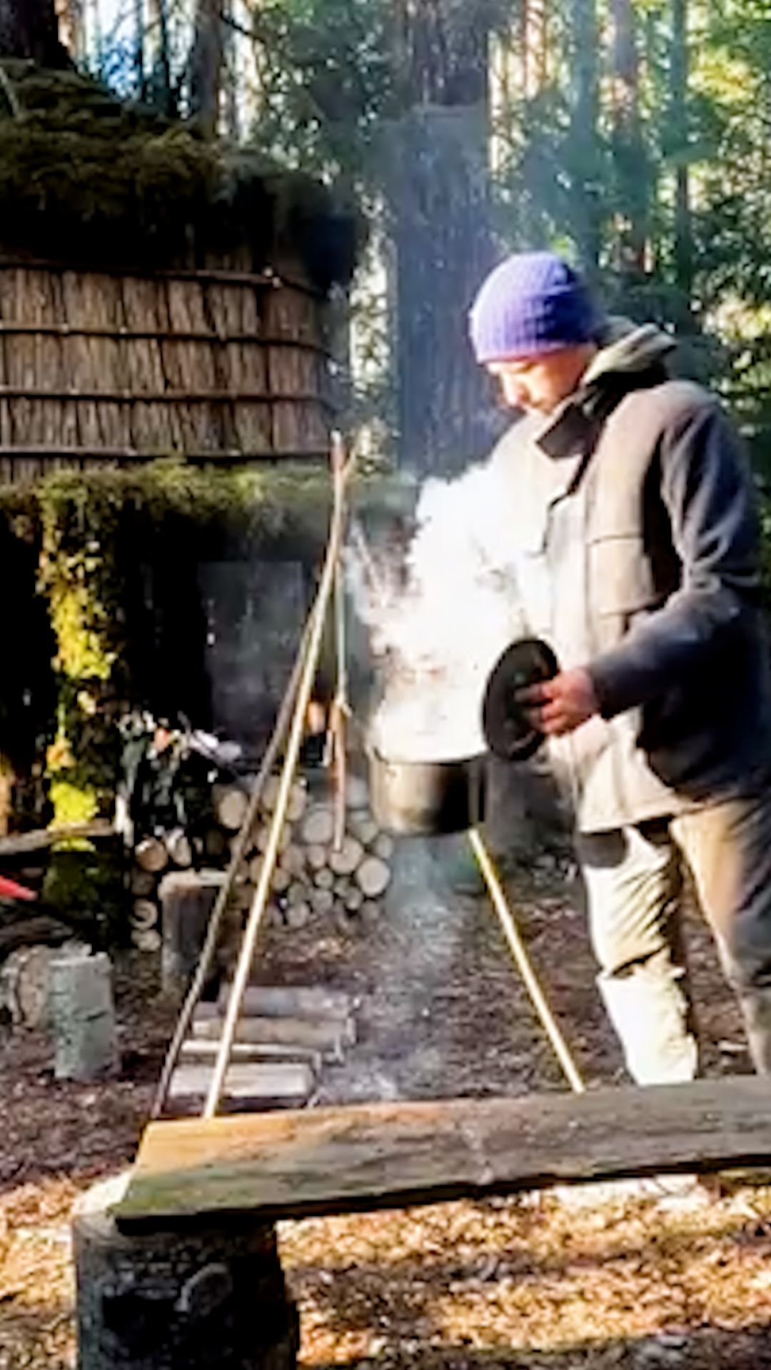 Готовлю настоящий лесной обед