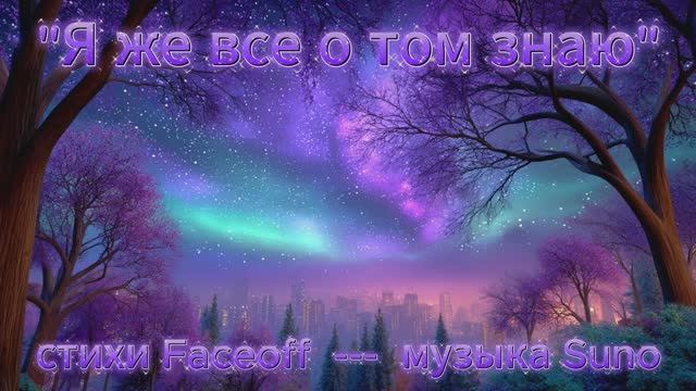 "Я же все о том знаю" стихи Валерия Конюхова музыка Suno