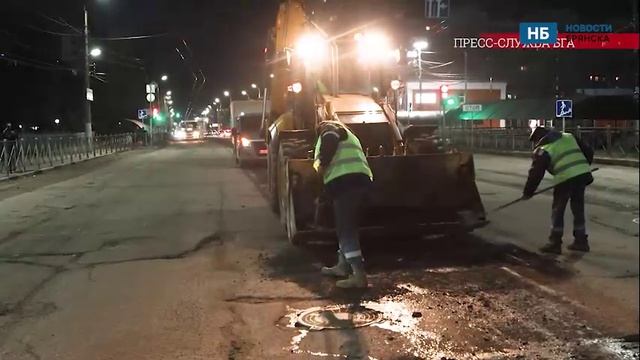 В Брянске стартовал ночной ремонт дорог