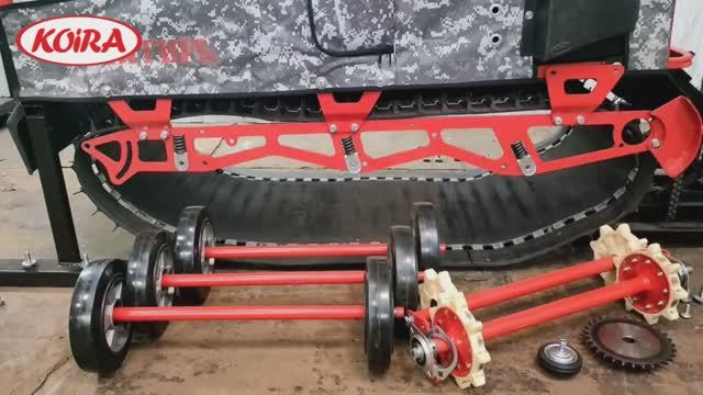 Сборка ходовой части мотобуксировщика