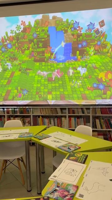 Система "Ожившие рисунки" в Детской библиотеке №242 г. Москва (им. Михалкова С.В.)