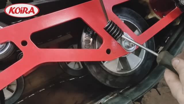 Замена-установка пружин подвески мотособаки