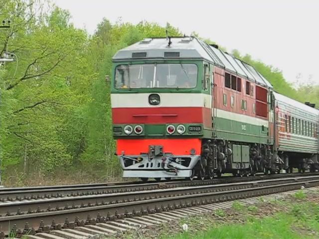 ТЭП70-0226 (БЧ, ТЧ-15 Орша) с поездом №19 СПб - Одесса (РЖД/Окт)