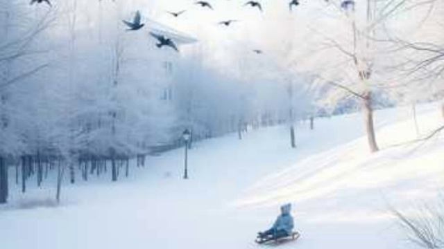 Засеребрились дерева. (стих в прозе).