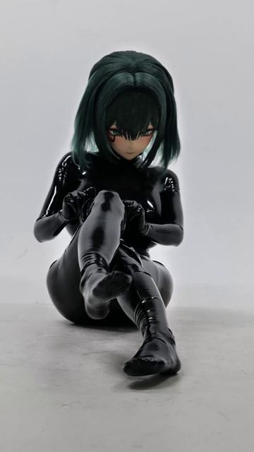 Мини ASMR. Кигуруми-маска, латексный кэтсьют и латексные чулки.