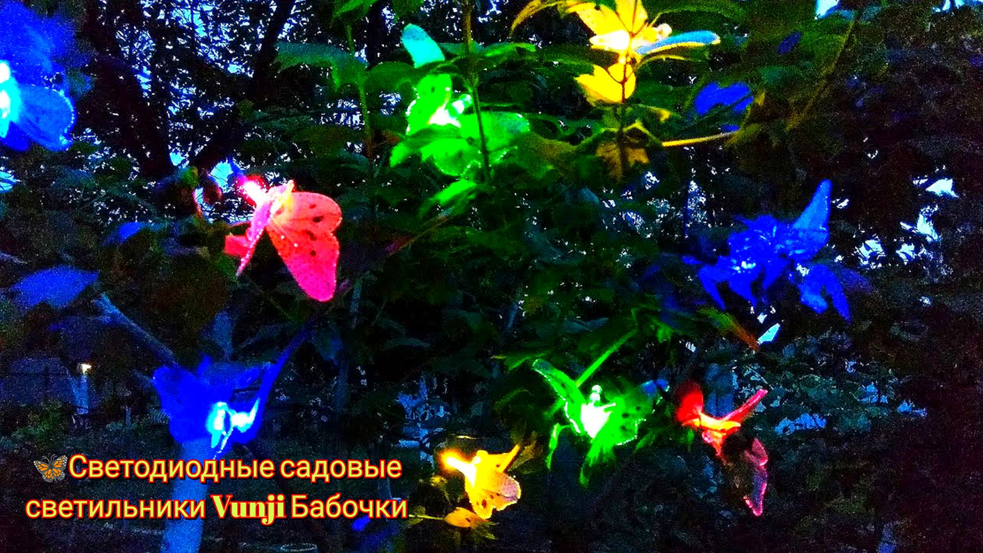 🦋Светодиодные садовые светильники Vunji Бабочки / LED garden lamps Vunji Butterflies