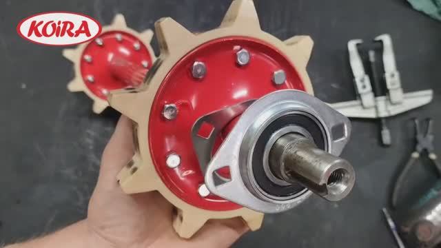 Обслуживание ведомого и ведущего валов мотособаки