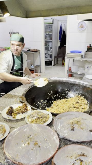 Ташкентский плов в Эко Базар Чимган 🍚 Это база!