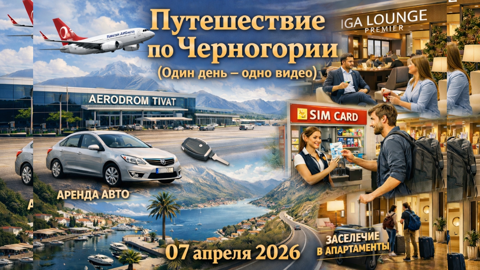 Путешествие по Черногории (один день - одно видео) 07 апреля 2026