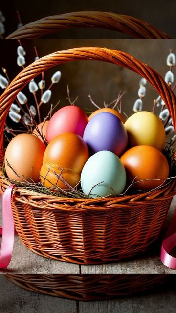 Светлая Пасха Пасхальные яйца Пасхальный кулич Праздник Пасха