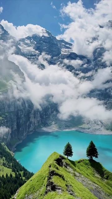 Озеро Эшинен, Швейцария.