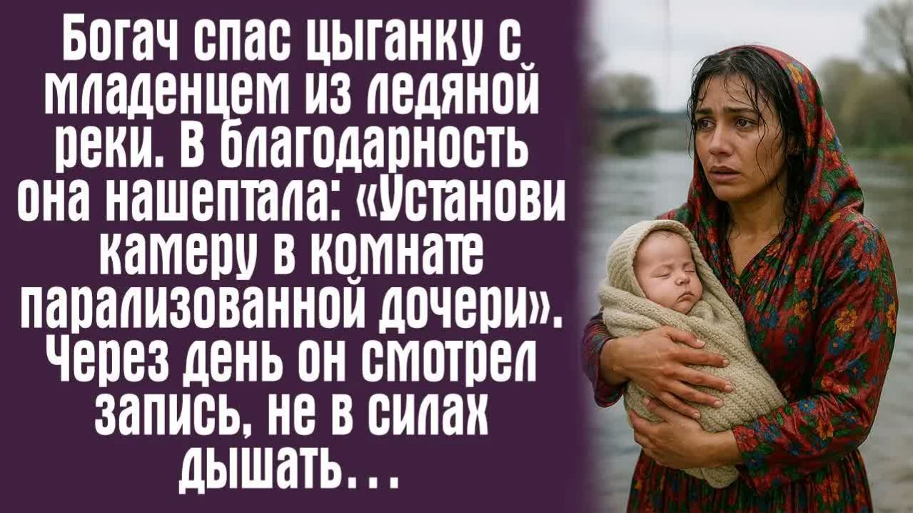 Истории из жизни. Слушать истории.  Богач спас цыганку с младенцем из ледяной реки. В благодарност