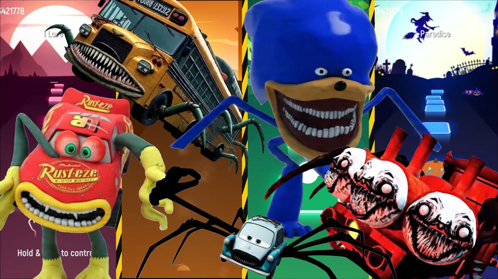 Monsters COFFIN DANCE & TILES HOP Ep. 115