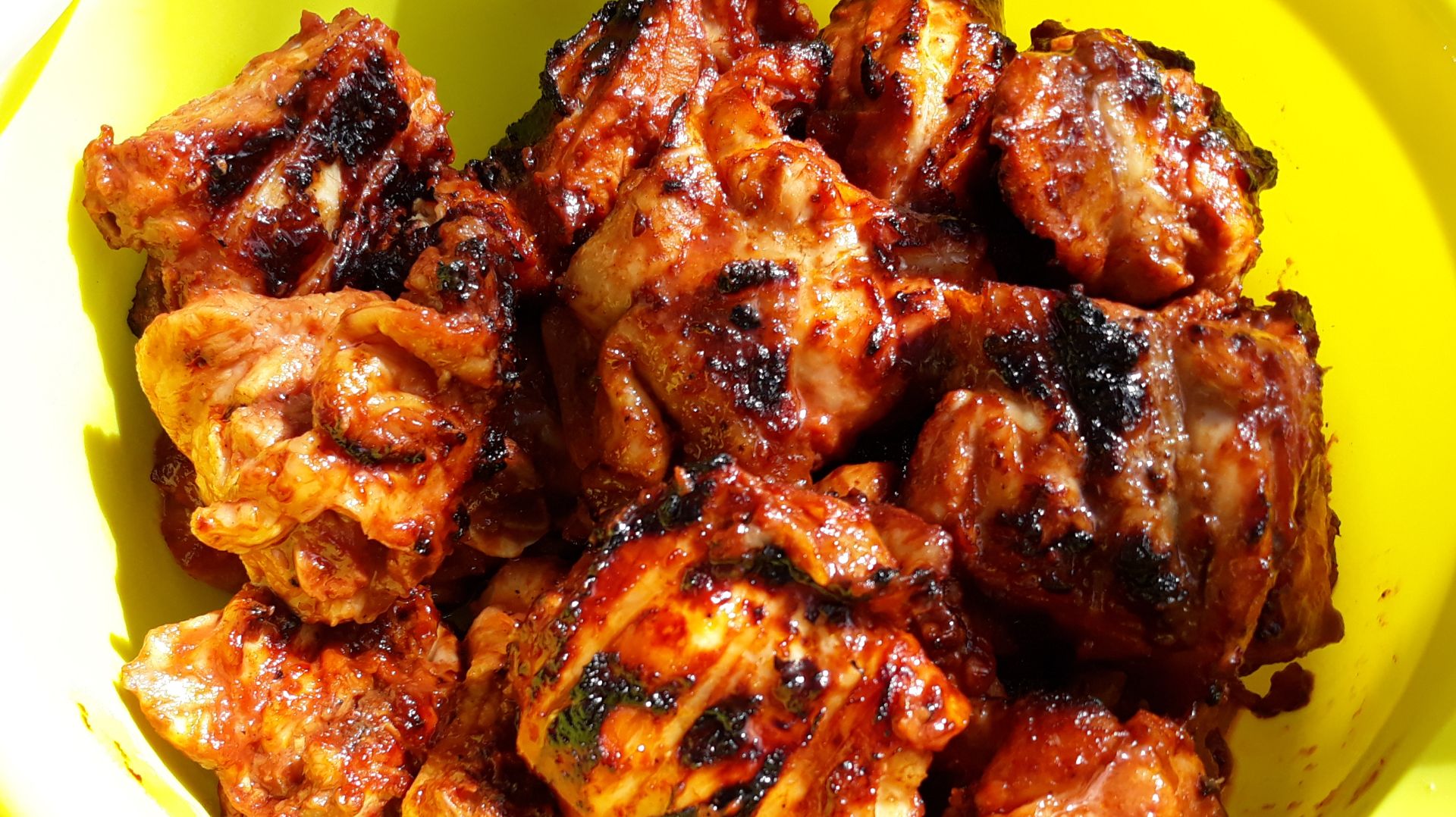 Куриный шашлык в томатном соусе. Ну просто объедение!