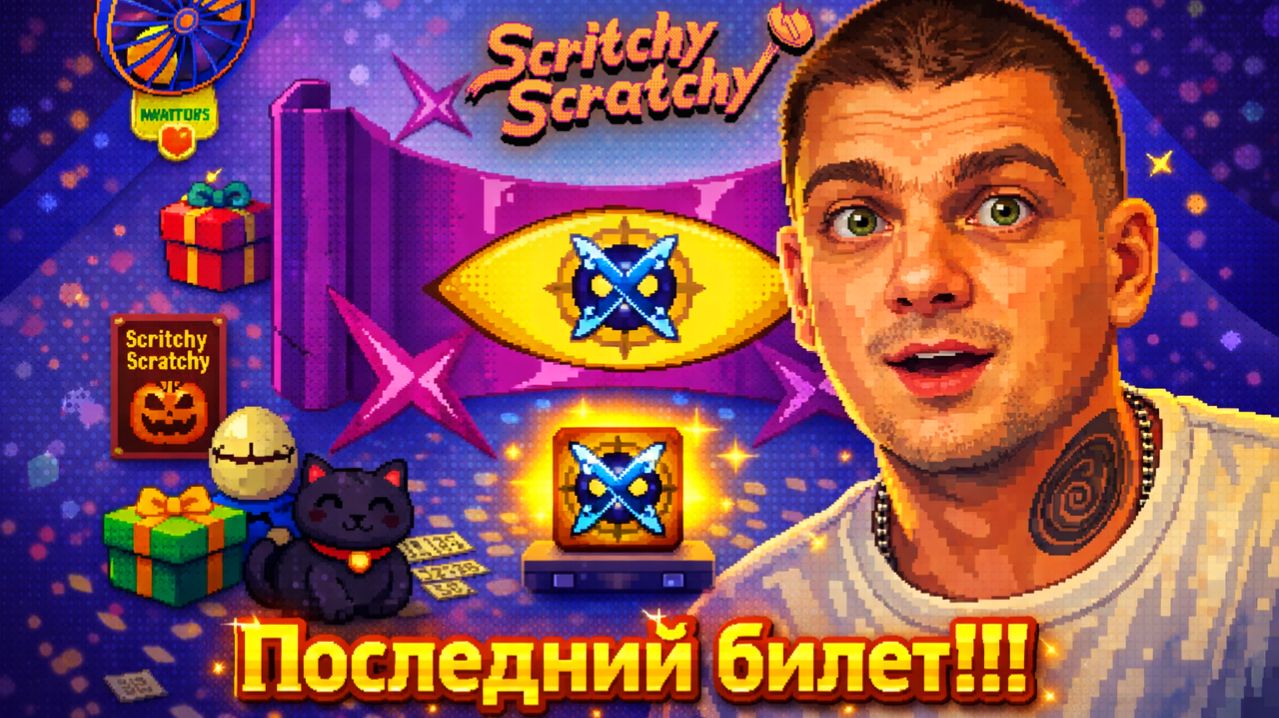 ФИНАЛЬНЫЙ БИЛЕТ!!! БЫЛО СЛОЖНО ПОЛУЧИТЬ, НО Я СПРАВИЛСЯ!!! (Scritchy Scratchy #6)
