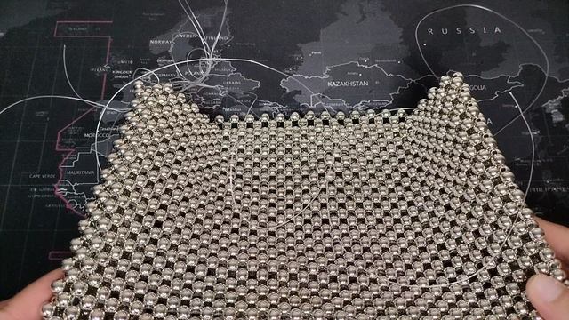 Мастер класс. Сумка из бусин Баленсиага 5