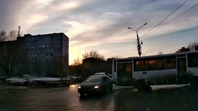 Момент аварии на проспекте Менделеева