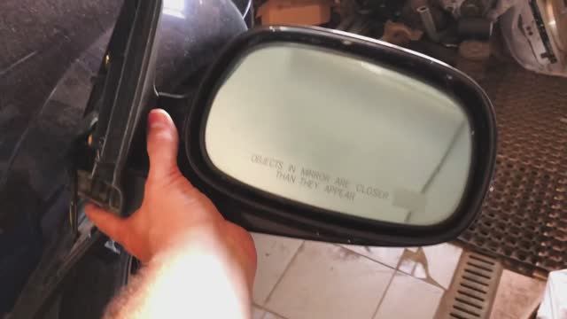 Как снять и разобрать зеркало Ssang Yong Rexton