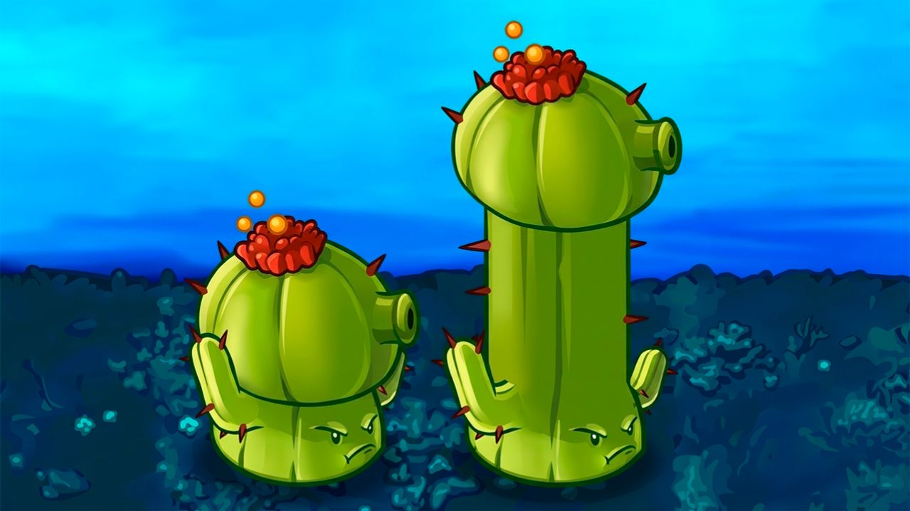 PvZ Fusion 3.6 В Обновлении Появилось Новое Растение: Кактусовый Дымогриб !