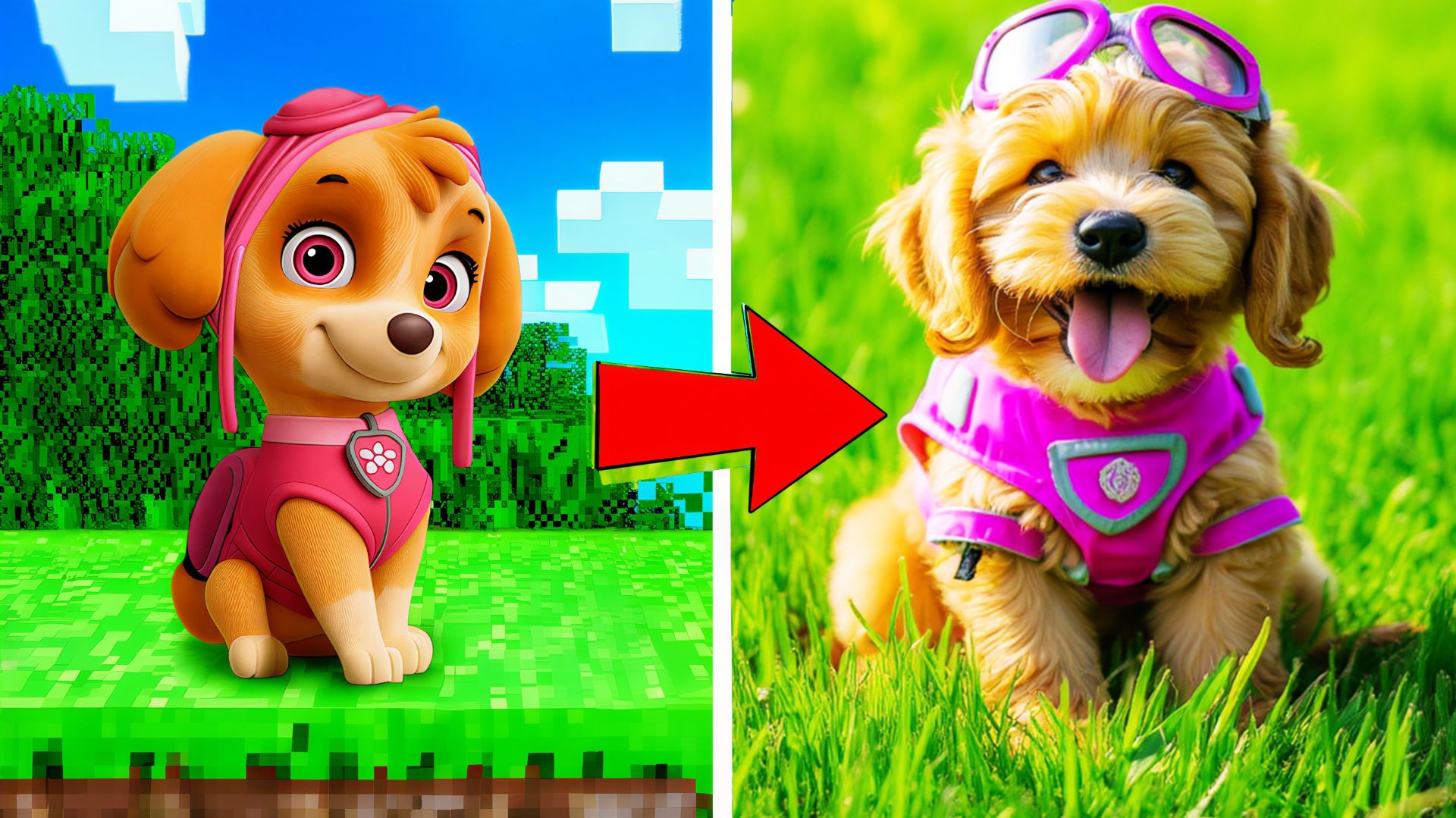 😳ШОК! ЩЕНКИ СТАЛИ РЕАЛИСТИЧНЫЕ!!! ЩЕНЯЧИЙ ПАТРУЛЬ В МАЙНКРАФТ  PAW PATROL